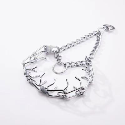 China Electrophoresis Pet Training Chain Dog Collar with Anodizing and Powder Coating for sale