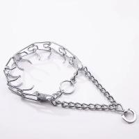 China Electrophoresis Pet Training Chain Dog Collar with Anodizing and Powder Coating for sale