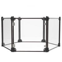 China Quadrate Transparent Folding Pet Fence Easy-to-Assemble and Customized Size for Dogs for sale