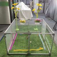 China Customized Lightweight Portable Animal Fence Pet Playpen Cage with Sturdy Flexibility for sale