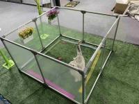 China Customized Lightweight Portable Animal Fence Pet Playpen Cage with Sturdy Flexibility for sale
