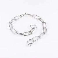 China Pet Training Stainless Steel Dog Collar with Metal Pulling Rope and Bite-proof Chain for sale