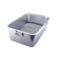 China 45x30x10cm Size Washable Cat Toilet Box for Pet Cleaning Stainless Steel Material for sale