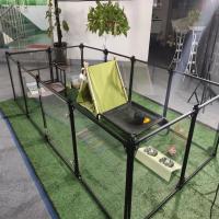 China Portable Pet Playpen for Indoor/Outdoor Customized Color 6/8/10/12 Pcs Button Closure for sale