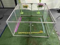 China Breathable Sturdy Lightweight Portable Pet Playpen Fence Cage with Customized Logo for sale