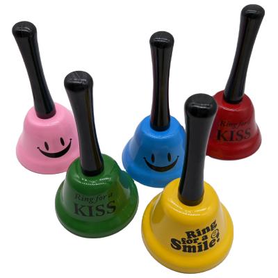 China School Bell with Metal Handle Plastic Material Calling Other Occasion Multiple Color for sale