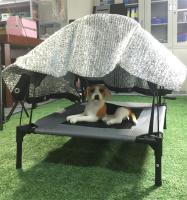 China Sustainable Oxford Cloth Large Foldable Elevated Pet Bed for Small to Medium Animals for sale
