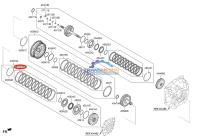 China A6MF2-2 Automatic Transmission Clutch Plate Assembly 455253F800 for KIA Sportage 2.4L 2011-2024 for sale