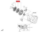 China D7UF1 Dual Clutch CVT Automatic Transmission Clutch Kit 412002D220 for sale