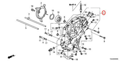 China Honda Fit 1.5L CVT Automatic Transmission Left Side Cover Rear Housing 5T0 212305T0010 for sale