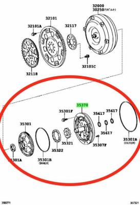 China AB60F Transmission Oil Pump 353700C020 for Toyota Land Cruiser 5.7L 2008-2021 for sale