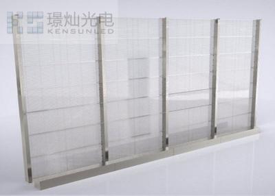 China Ultra Thin Glass Led Display Full Color , Led Glass Screen 1200W/Sq.M for sale
