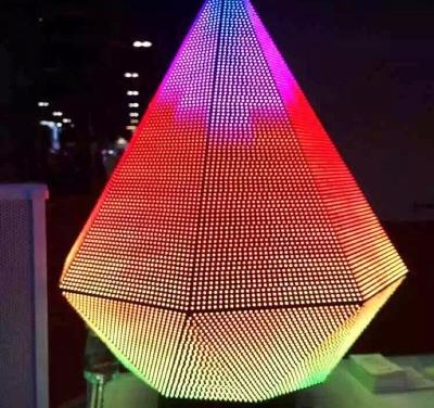 China Triangle Dj Club Led Video Wall , Creative Led Display Screen For Night Club for sale