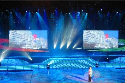 China 6400x640mm panels Indoor/Outdoor Stage Backdrop Rental P10mm LED Display for sale