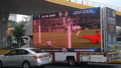 China HD outdoor led tv display popular mobile trailer advertising outdoor p10 full color truck led display screen for sale