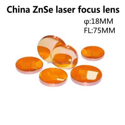 China China ZnSe co2 laser optics18MM Diameter 75MM focus length for laser engraver for sale