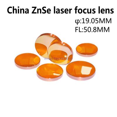 China China ZnSe convex lens 19.05MM diameter 50.8MM focus length for laser cutting machine for sale