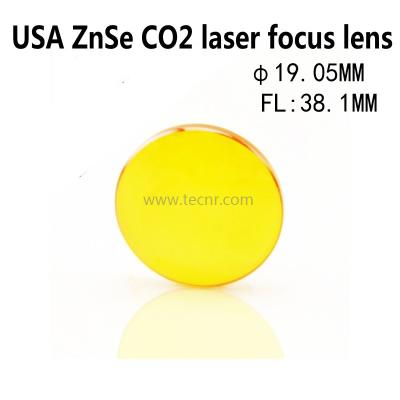 China high quality USA  ZnSe meniscus 19.05MM Diameter CO2 laser focus lens 38.1MM Focus Length for sale