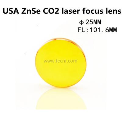 China CO2 laser lens USA 25MM Diameter 101.6MM Focus length ZnSe lens for cnc engraving and cutting machhine for sale