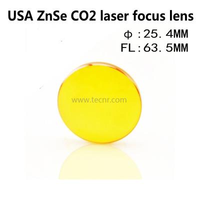 China USA ZnSe CO2 laser lenses 25.4MM Diameter 50.8MM Focus length for sale