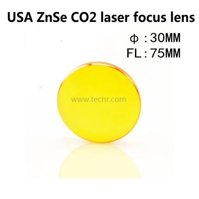 China ZnSe meniscus CO2 laser mirror lens 30MM Diameter 63.5MM Focus length for laser cutting machine for sale