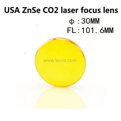 China USA ZnSe meniscus lens 30MM Diameter 101.6MM Focus length for laser cutting machine for sale