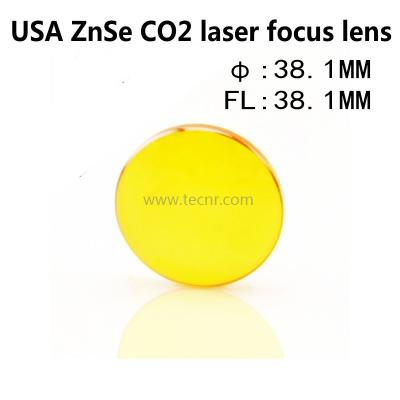 China USA ZnSe convex meniscus spherical lens 38.1MM Diameter 38.1MM Focus length for laser cutting machine for sale