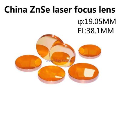 China China ZnSe co2 laser 19.05MM Diameter 38.1MM focus length lens for laser cutting machine for sale