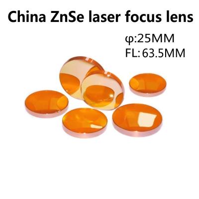 China China ZnSe 25MM Diameter 63.5MM focus length CO2 laser optics lens for laser cutting machine for sale
