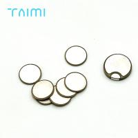 China 10*2mm Flanged Piezoelectric Ceramic Disc Energy Exchange Piezoelectric Ceramic Plate for sale