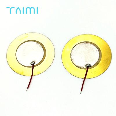 China PIezo Ceramic Brass Buzzer Sheet Sound Electronics Key Tone Alarm Tone Buzzer Slice for sale