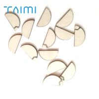 China 25mm Diameter 3MHz Frequency Half Moon Shaped Piezoelectric Disk Piezo Ceramic Disc for Heartbeat Monitoring for sale