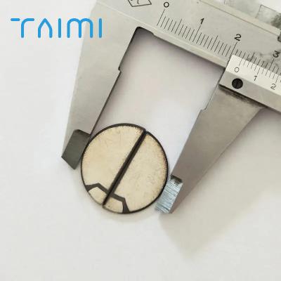China Half Moon Shaped 3MHz Piezo Ceramic Element for Heartbeat Baby Monitor Fetal Doppler for sale