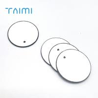 China 30mm 13pF Piezoelectric Ceramic Disc High Frequency Ultrasonic Crystal Disc Transducer for sale