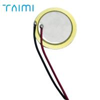 China Piezo element 30mm Piezo Ceramic Brass Buzzer Sheet Ultra-thick copper sheet 0.66mm with cable for sale