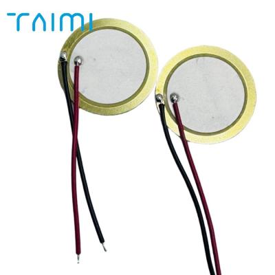 China Electrical Characteristics of 30mm Piezo Element with Ultra-thick Copper Sheet for Custom-made Electronic Alarm Buzzer for sale