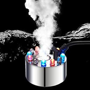China Indoor LED Mister Fogger with Light Witch Cauldron Diffuser Fountain Pond Fog Machine Ultrasonic Atomizer for sale
