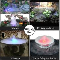 China 12 LED Lights Ultrasonic Atomizer Mist Maker with 400mL/H Aerosolized Amount and Water Shortage Protection for sale