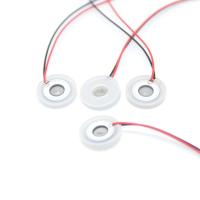 China White PZT 1.7MHz Ultrasonic Atomizing Transducer with Ag Electrode and 5000 Hours Lifetime for sale