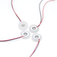 China White PZT 1.7MHz Ultrasonic Atomizing Transducer with Ag Electrode and 5000 Hours Lifetime for sale