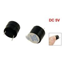 China Black 5V Electromagnetic Continous Beep Mini Active Piezo Buzzers for sale