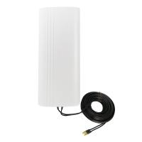 China Global 1700-2700MHz 14dBi Dual Polarized Directional Panel MIMO 4G LTE Antenna with 2*15 Meters Cable for sale