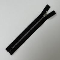 China Full Tooth Shaped Particles #3 Corn Teeth Metal Zipper Bright Nickel Smooth Operation for sale