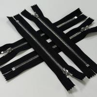 China Euro Teeth #3 Metal Zipper Bright Nickel Ultra Smooth Sliding 40cm for sale