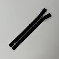 China Euro Teeth #3 Metal Zipper Bright Nickel Ultra Smooth Sliding 40cm for sale