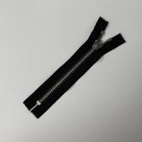 China Thick Full Teeth #8 Y Shape Metal Zipper High Tensile Strength Bright Nickel 80cm for sale