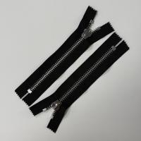 China Thick Full Teeth #8 Y Shape Metal Zipper High Tensile Strength Bright Nickel 80cm for sale