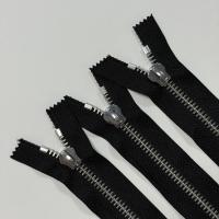 China Thick Full Teeth #8 Y Shape Metal Zipper High Tensile Strength Bright Nickel 80cm for sale