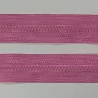 China Sturdy Pink Plastic Open Ended Zips #5 Moisture Proof Tear Resistant for sale