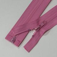 China Sturdy Pink Plastic Open Ended Zips #5 Moisture Proof Tear Resistant for sale